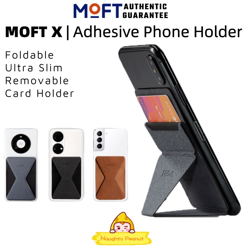 MOFT X Phone Holder (Glue Version) Portable Ultra thin Invisible Smart Phone Kickstand with Card ...