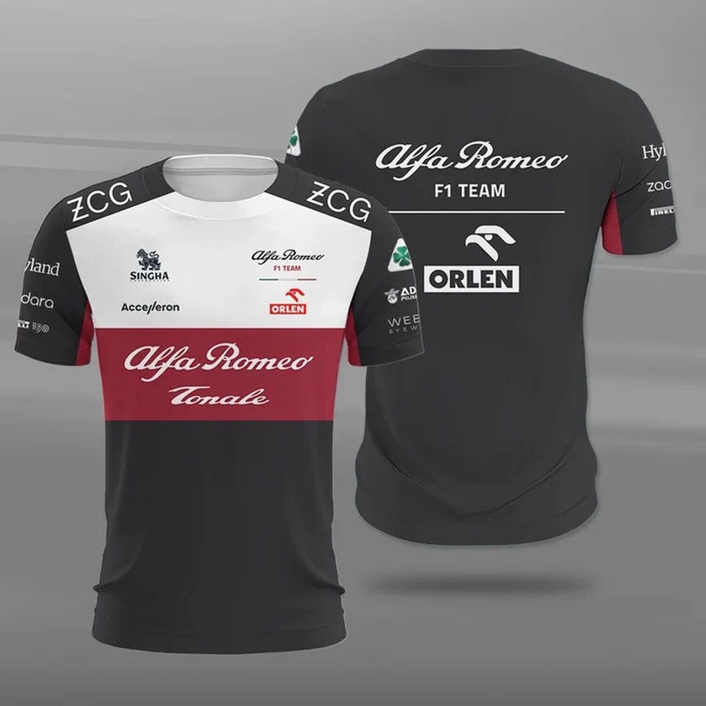 Fanmade Alfa Romeo Formula 1 Racing F1 Racing Polyester 3D Printed T ...