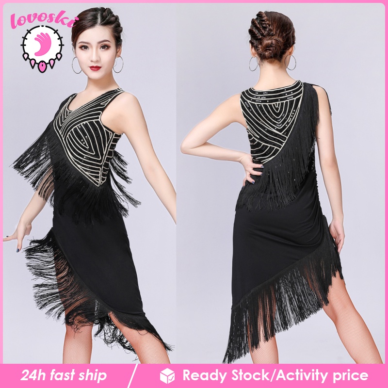 [Lovoski] Women's Dance Skirts Latin Dance Dresses Dancewear for ...