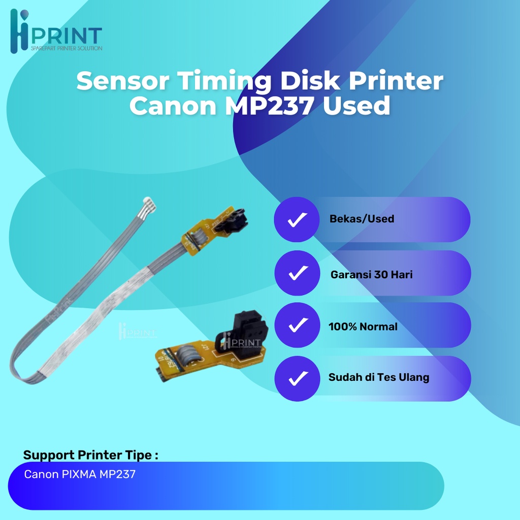 Timing Disk Sensor / Round Encoder Sensor Reader Canon MP237 Printer ...