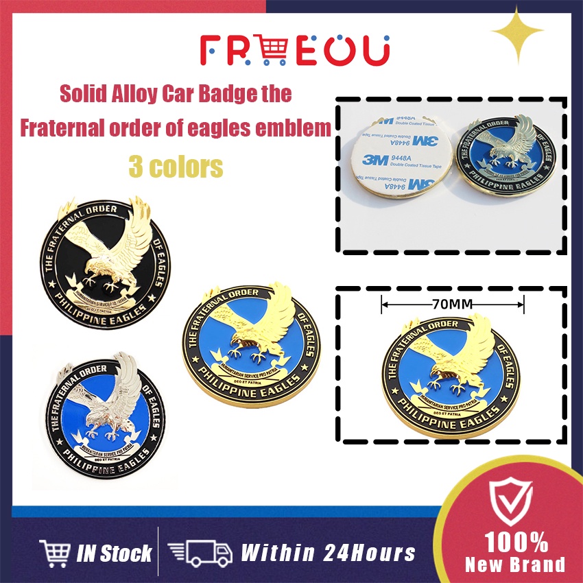 3 inches Car Eagles Emblem Solid Alloy Car Badge the Fraternal Order of ... 3 inches Car Eagles Emblem Solid Alloy Car Badge the Fraternal Order of ...