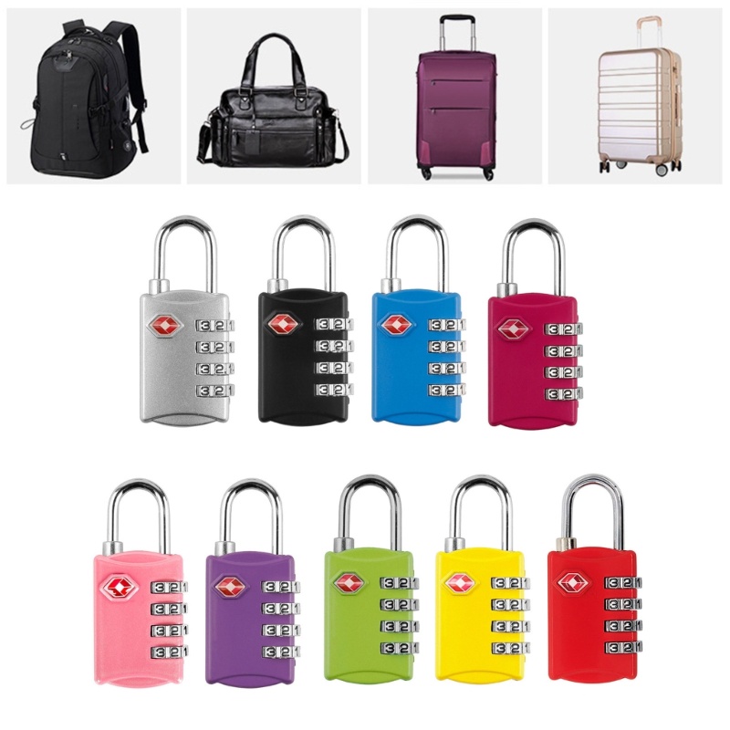 Jay Luggage Locks Suitcase Locks 4 Digit Combination Padlocks for Gym ...