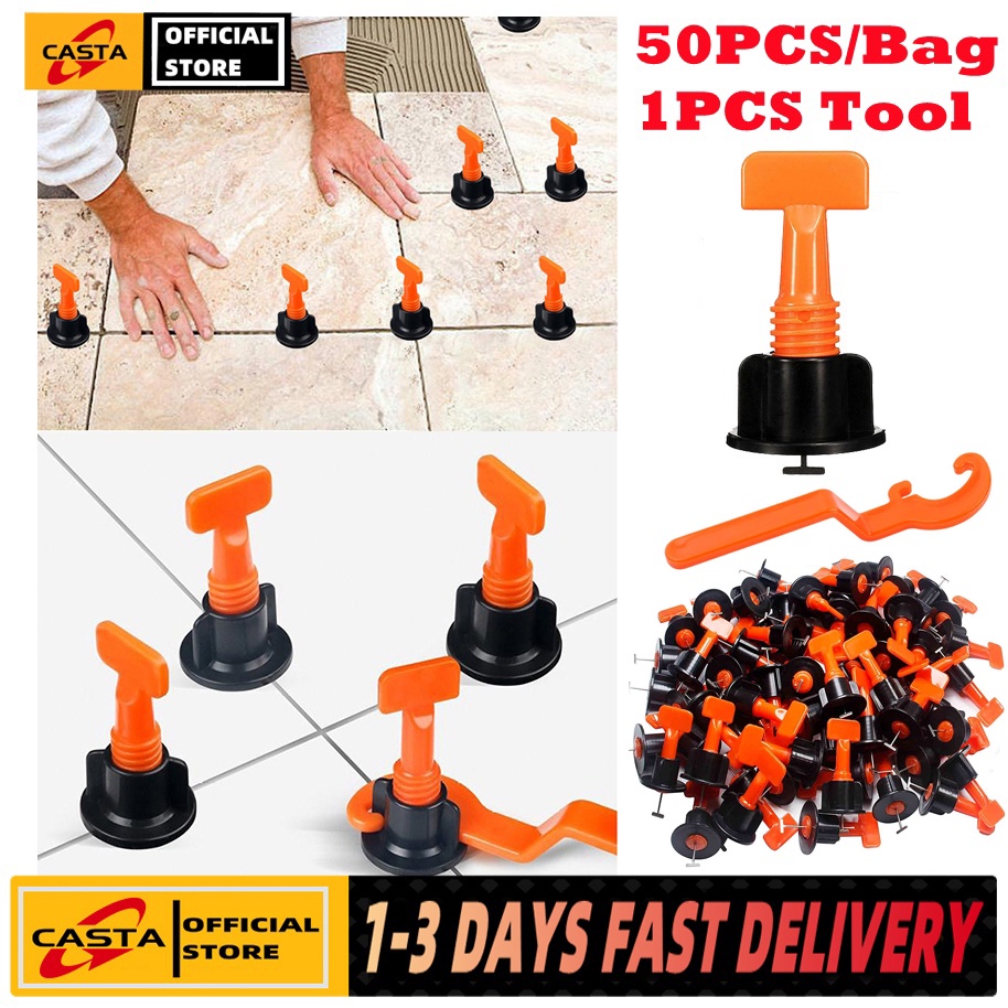Casta Tile Leveling System Reusable Tile Levelers Spacers for Building ...