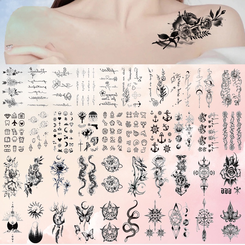 Tattoo Sticker Waterproof Long Lasting 15 Days Fake Tattoo Temporary ...