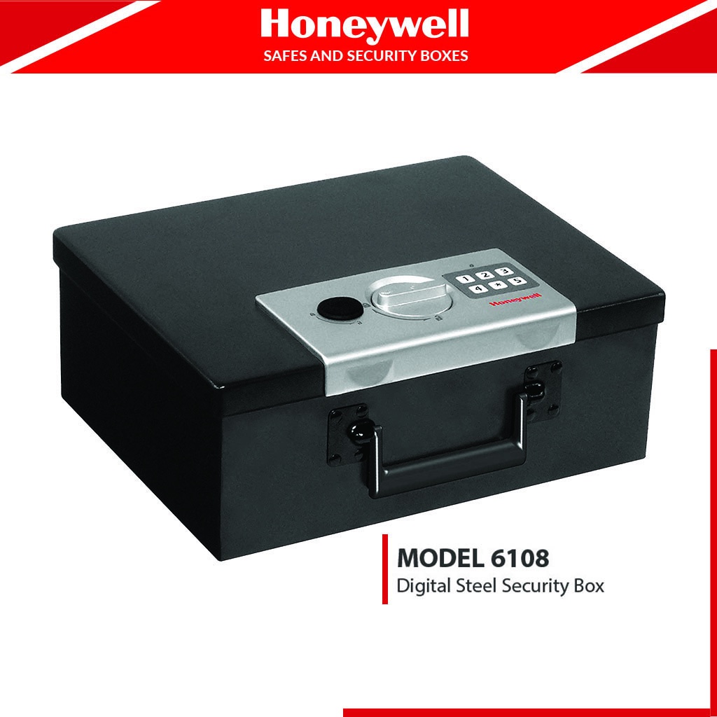 Honeywell Safe 6108 Digital Steel Security Cash Box | Shopee Philippines