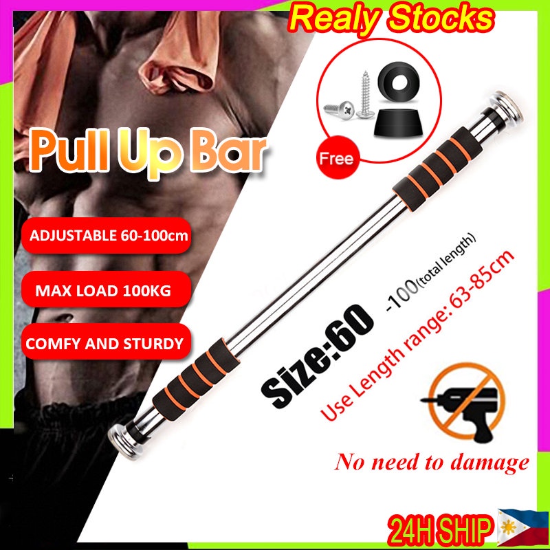 200KG Lengthening Foam Adjustable Door-Way Pull Ups Bar Sit up Home Gym Fitness Exercise ...