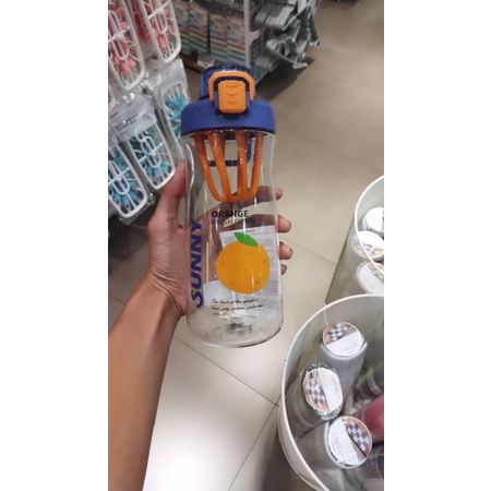 Miniso Fruit Series Plastic Shaker Bottle with One Touch Flip Top Lid ...