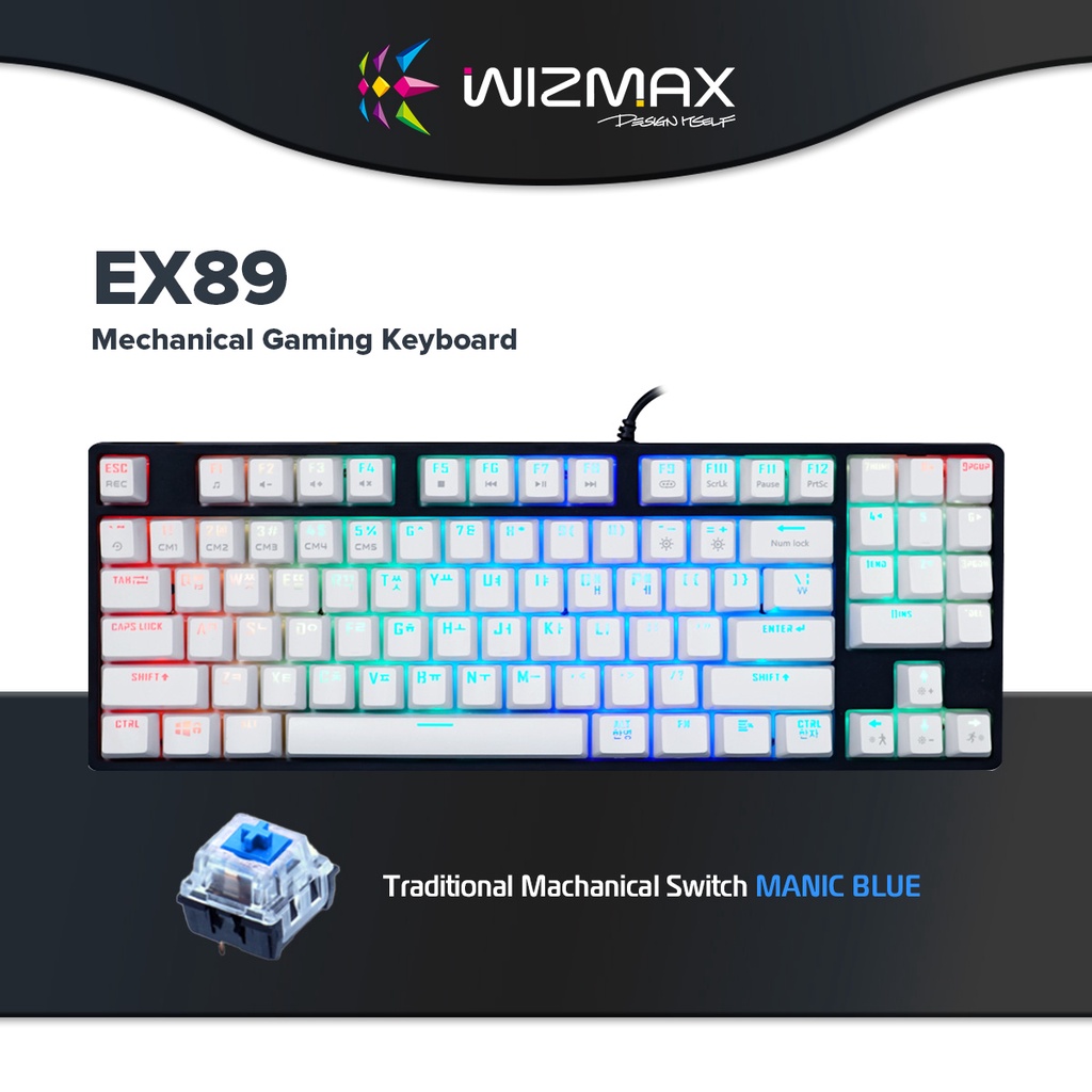 Wizmax Manic EX89 TKL Mechanical Wireless Keyboard | Shopee Philippines