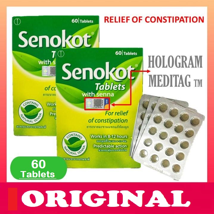 Senokot tablet with senna 60 tablets | Shopee Philippines