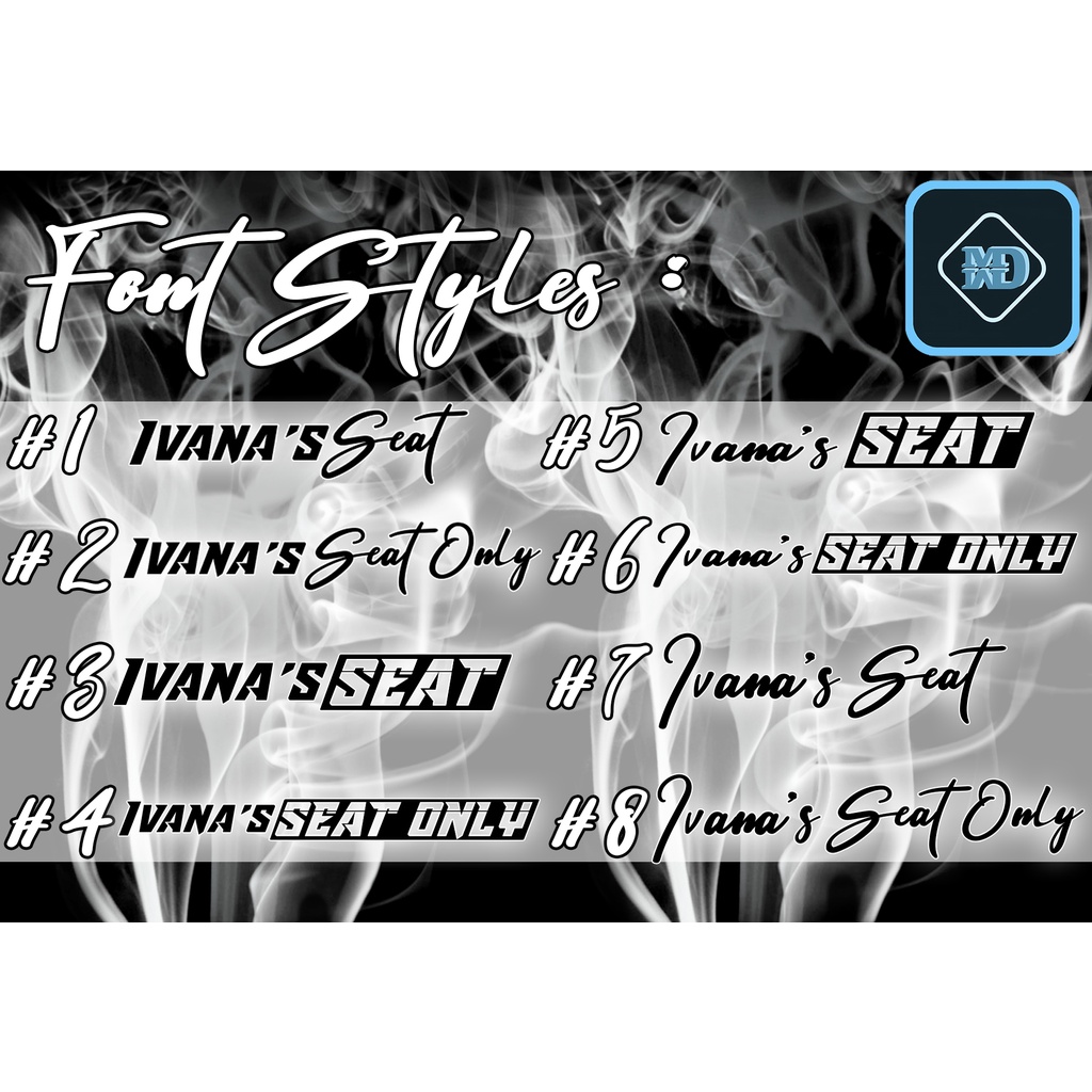 (2 Pcs) Wife and Girlfriend Seat Only Decals Sticker for Motorycle ...