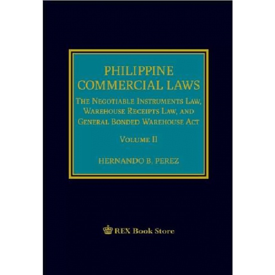 Philippine Commercial Law Volume II (2019 Edition) by Hernando Perez ...