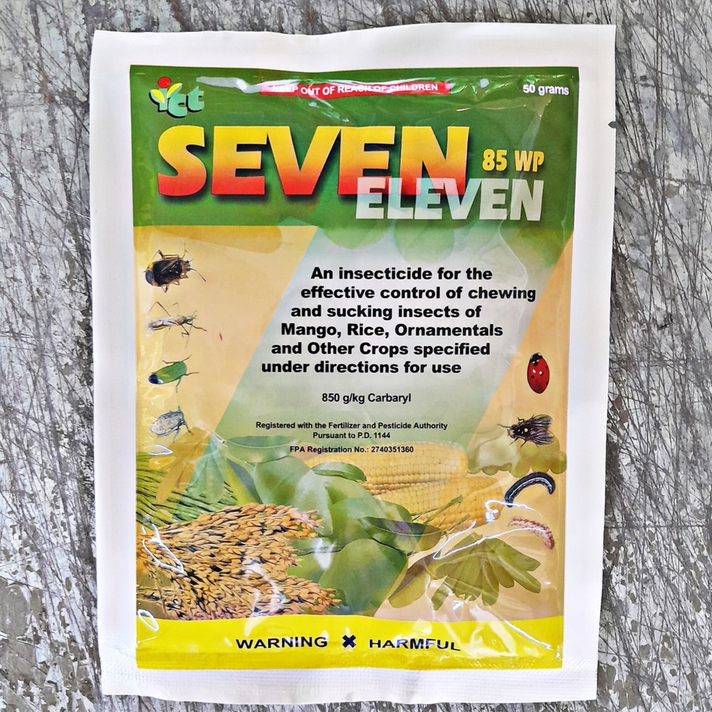 SEVEN ELEVEN 85WP (50 GRAMS) CARBARYL INSECTICIDE by ICTC | Shopee ...