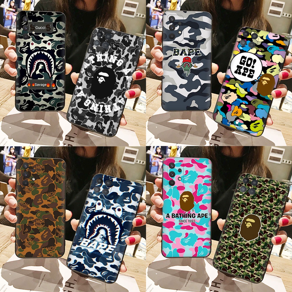 Phone Case Samsung A32 A41 A42 A51 A52 4G 5G 1VVW Bape Camo Soft ...