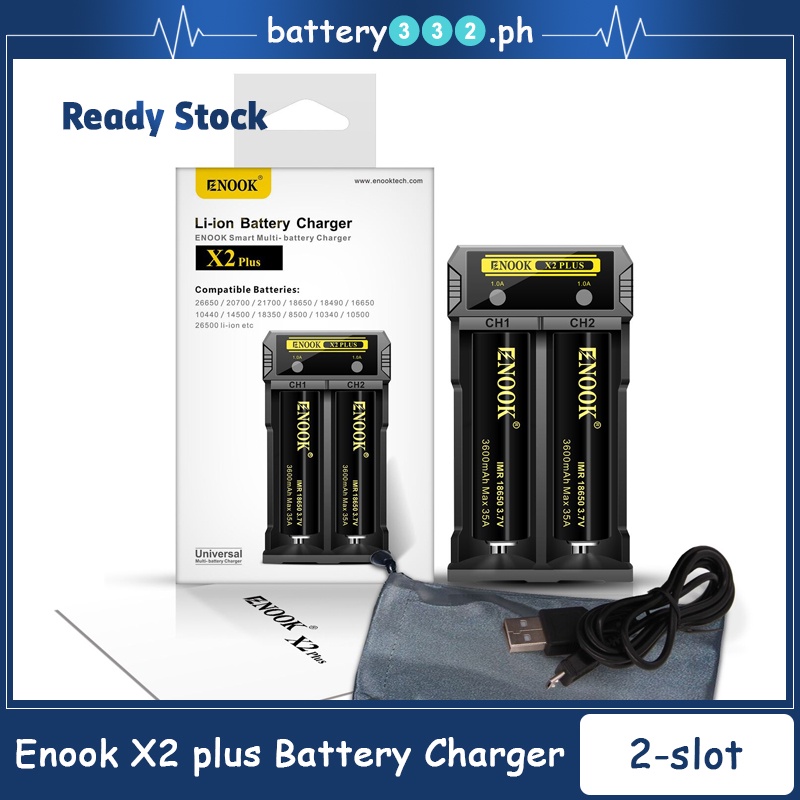 Combination of Enook 18650/21700/26650 battery and Enook X2 Plus ...