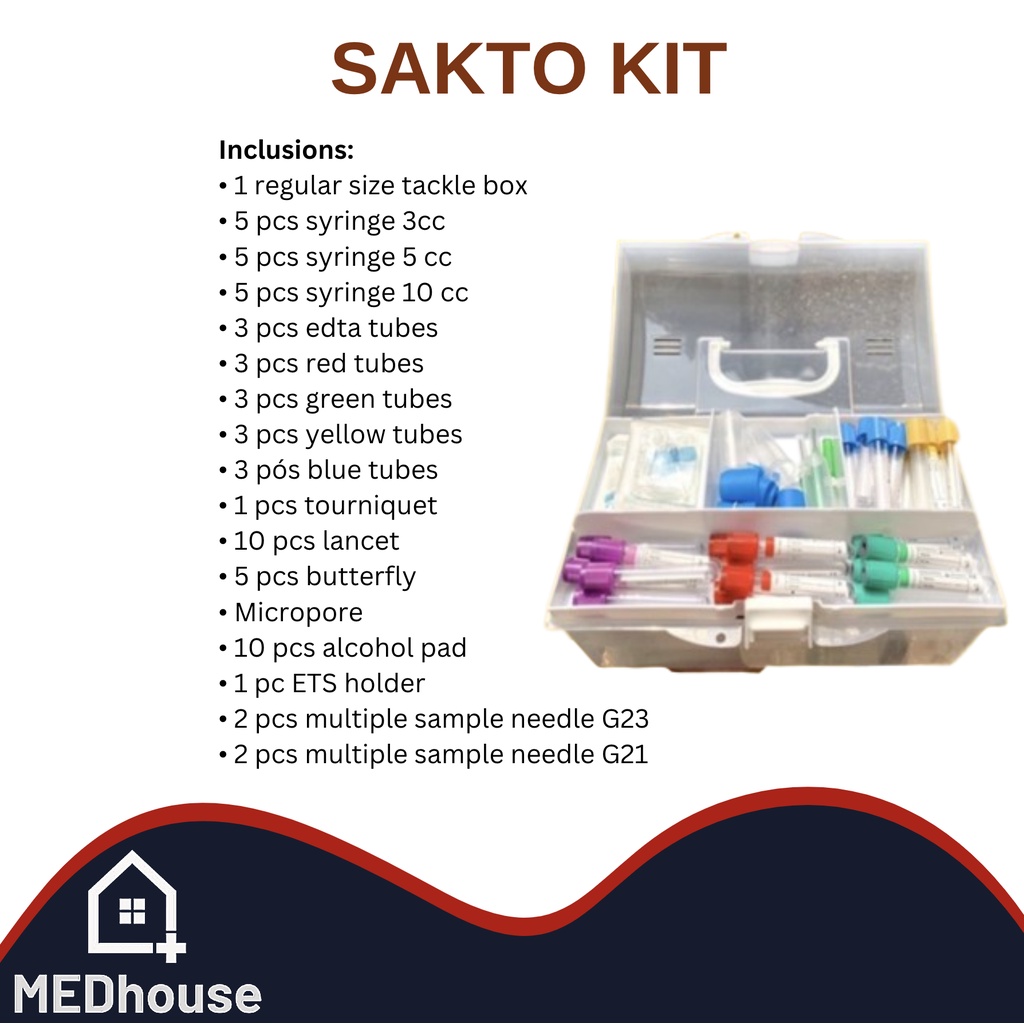 SAKTO KIT for Medtech students/ phlebotomy medtech students/ phleb kit ...
