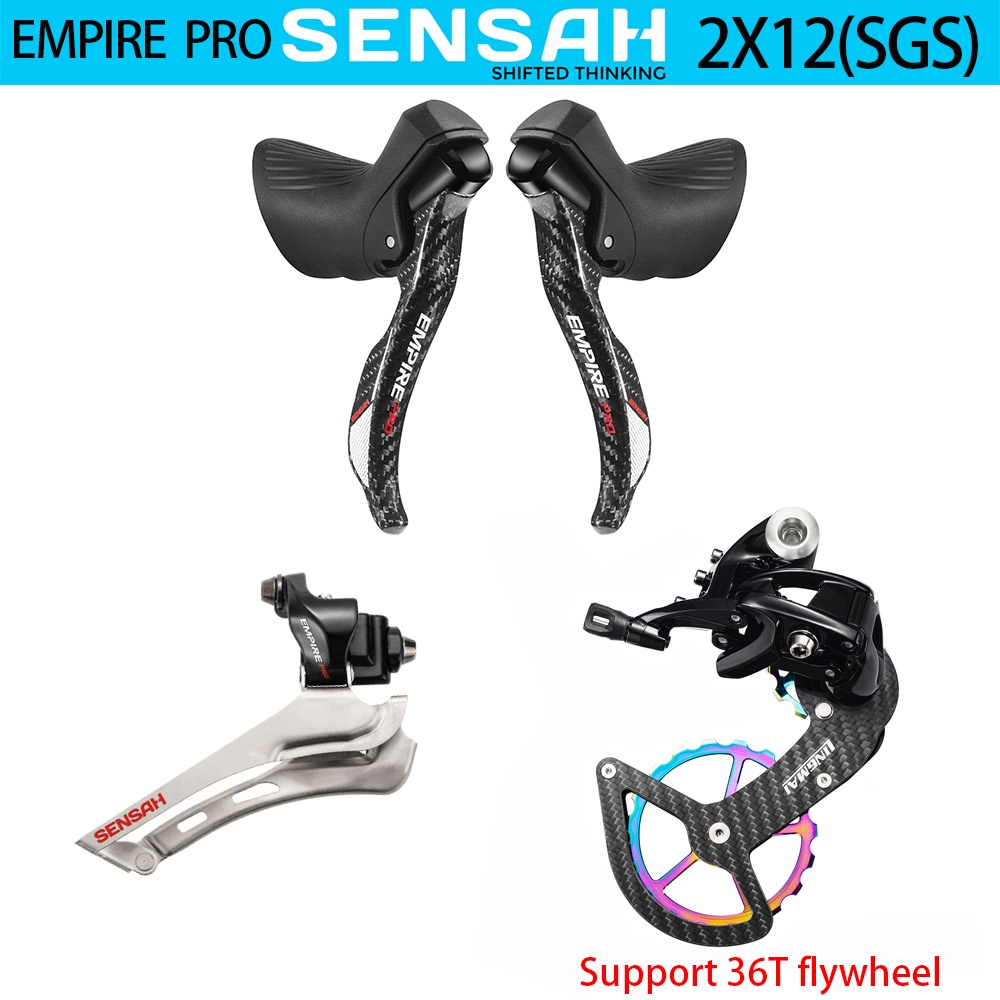 SENSAH EMPIRE PRO 4, Kits Carbon fiber 2x12 Speed 24s Road Groupset R/L ...