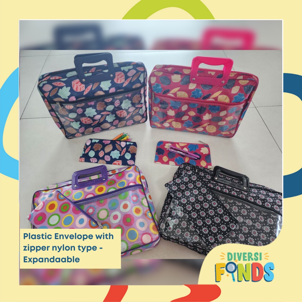 Expanding Envelope Nylon/Satin Type LONG (FREE pencil case) - with ...