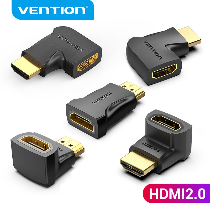 Vention HDTV Adapter Right Angle 4K HDMI Extender 4K HDTV Male To ...
