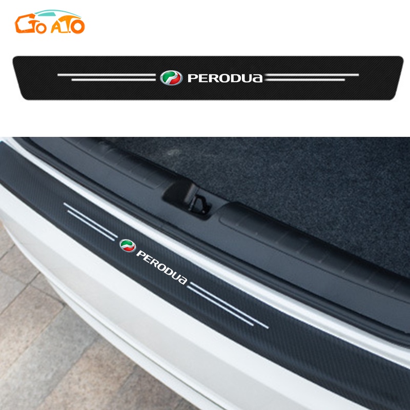 GTIOATO Car Trunk Sticker Carbon Fiber Auto Rear Bumper Sticker Anti ...