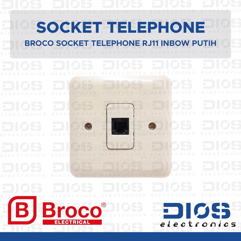 Socket Telephone RJ11 Inbow BROCO | Shopee Philippines
