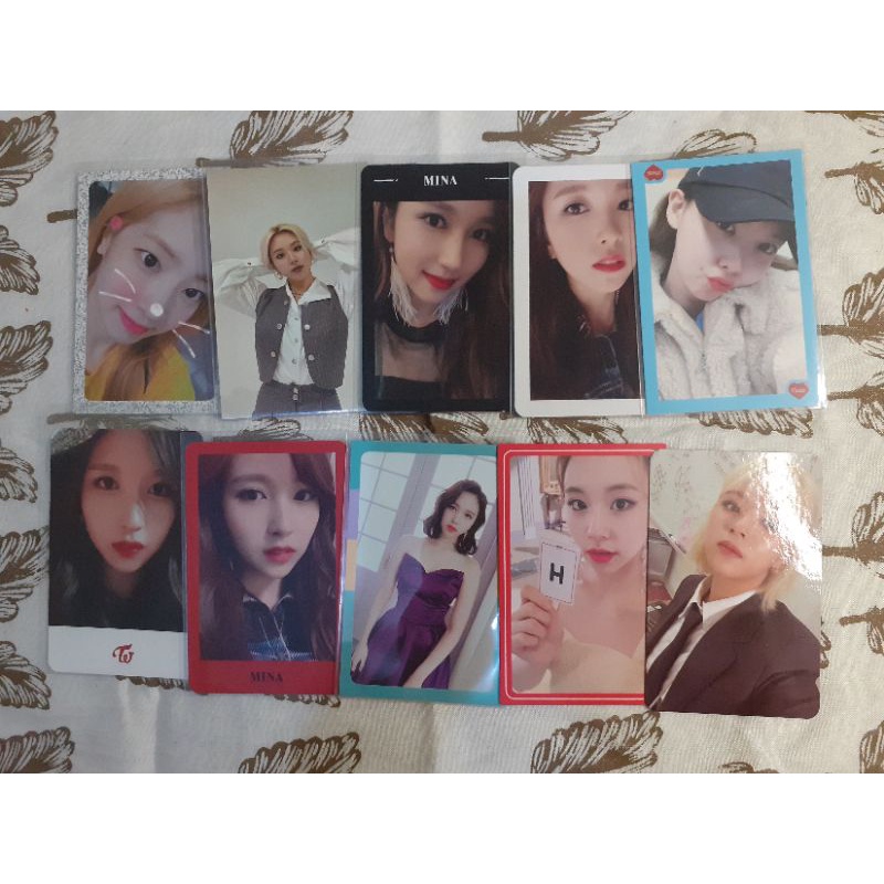 Pc photocard twice chaeyoung mina dahyun nayeon jeongyeon jihyo tzuyu ...