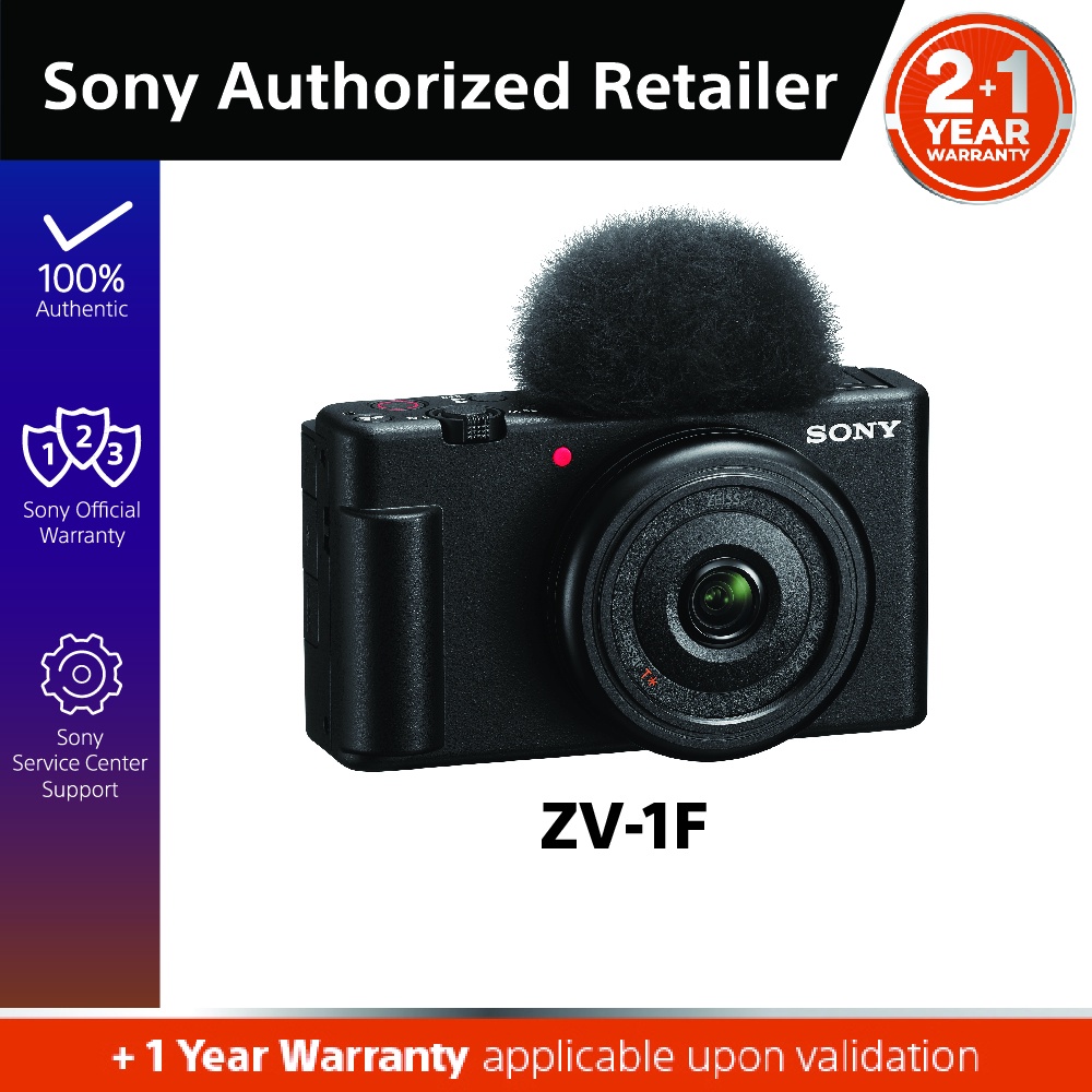 Sony ZV-1F Vlogging Camera Compact and Wider angle + Free 64GB SD Card ...