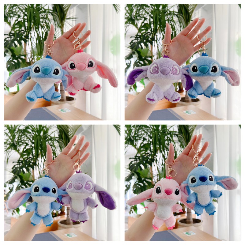 Purple Stitch Plush Keychain Cute Animals Plushie For Bag Pendant Doll ...