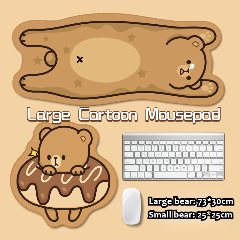 Antislip Cute Mouse Pad Desk Big Mat Pads Cartoon Waterproof Gaming ...
