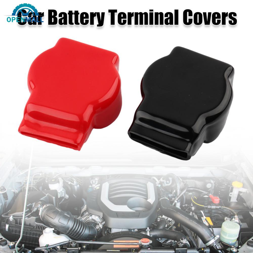 2Pcs Battery Terminal Covers Positive Negative Top Post Cap Protection ...