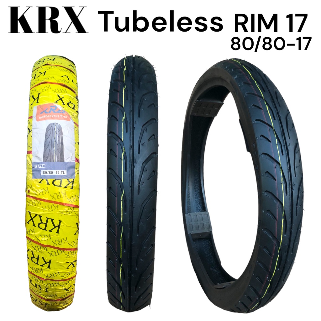 Motorcycle KRX Tubeless Gulong tire interior tube tires TL GET ONE FREE ...