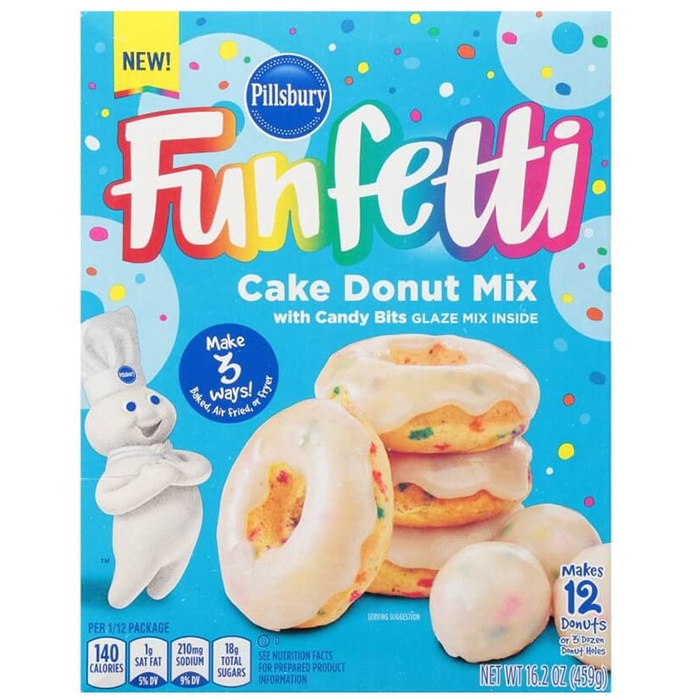 Pillsbury Funfetti Vanilla Donut Mix 459g | Shopee Philippines