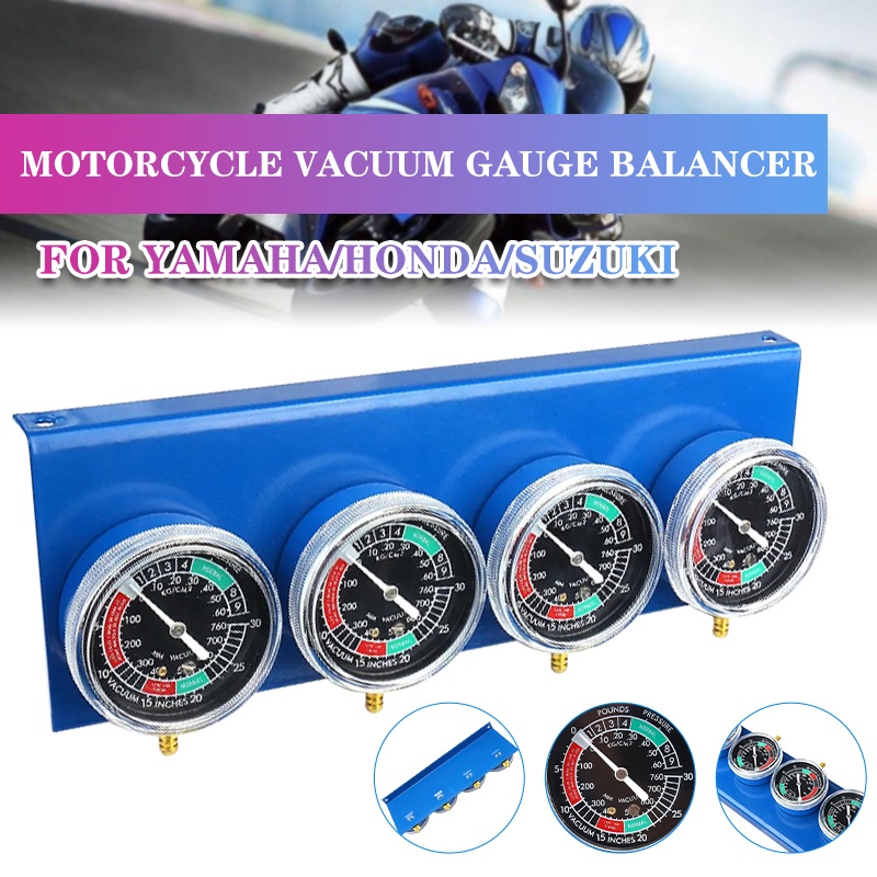 4Pcs Motorcycle Fuel Vacuum Carburetor Synchronizer Tool Carb Sync ...