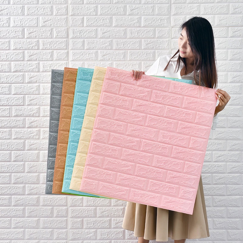 Large 77 X 70cm foam Waterproof 3D Foam Wallpaper Brick Design Wall ...