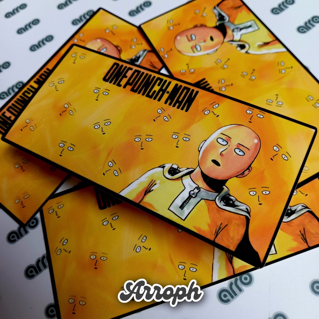 Saitama | One Punch Man | Anime Sticker (Aquaflask, Laptop, Phone, Car ...