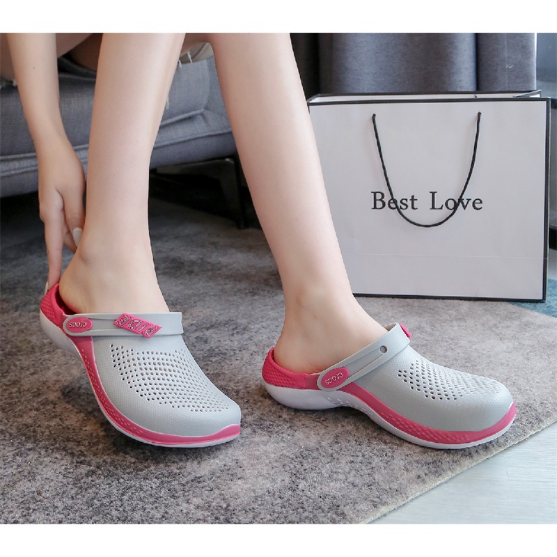 Crocs for women LiteRide Comfort Beach Slippers Couple women flat ...