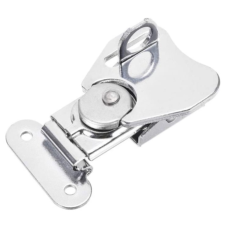 Iron Spring Loaded Butterfly Twist Latch Keeper w/ Padlock Hole, Toggle ...