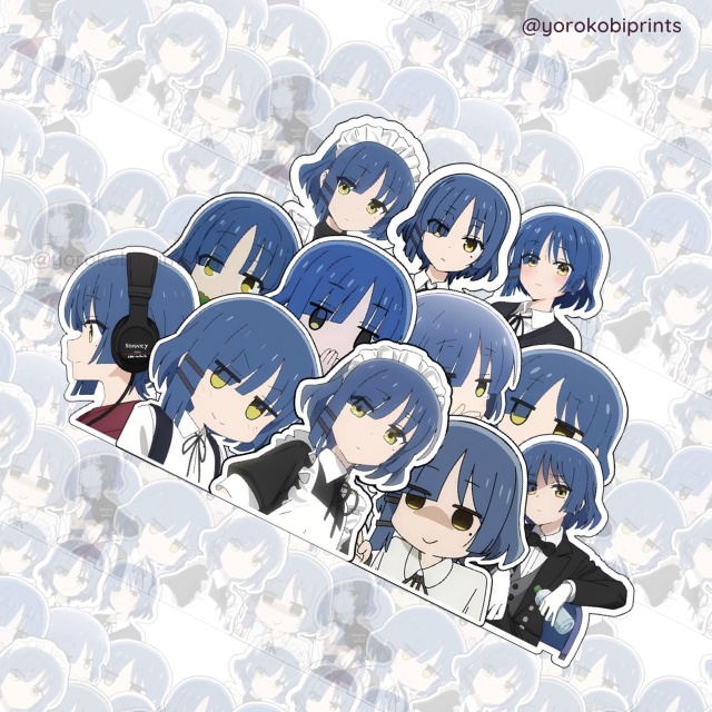 Ryo Yamada - Bocchi the Rock! - Waterproof Laminated Vinyl Stickers for ...