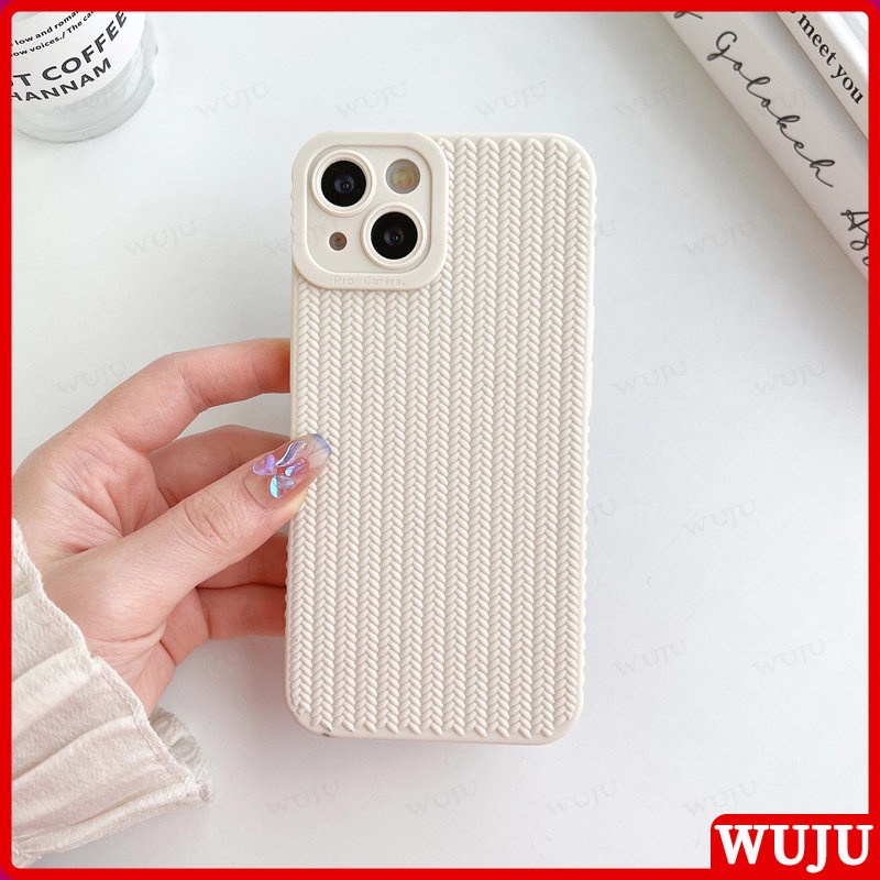 WUJU Candy Solid Color Braided Phone Case Compatible For iPhone 14 13 ...