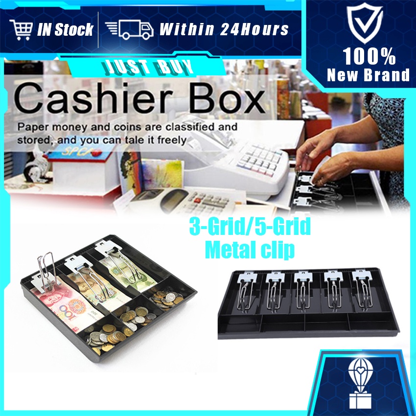 3/5 Bills Cashier Drawer Coin Tray Supermarket Store Insert Tray ...