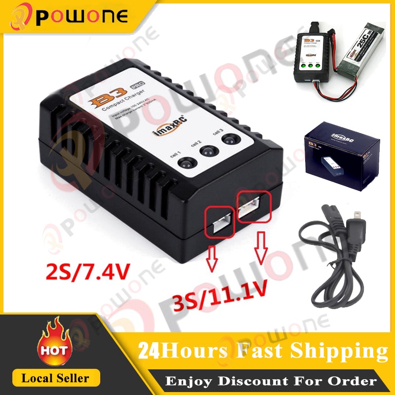 RC TOY B3 LiPo 10W Simple Balance Charger 2s-3s Lithium Battery 7.4v 11.1v Pro Compact Charger ...