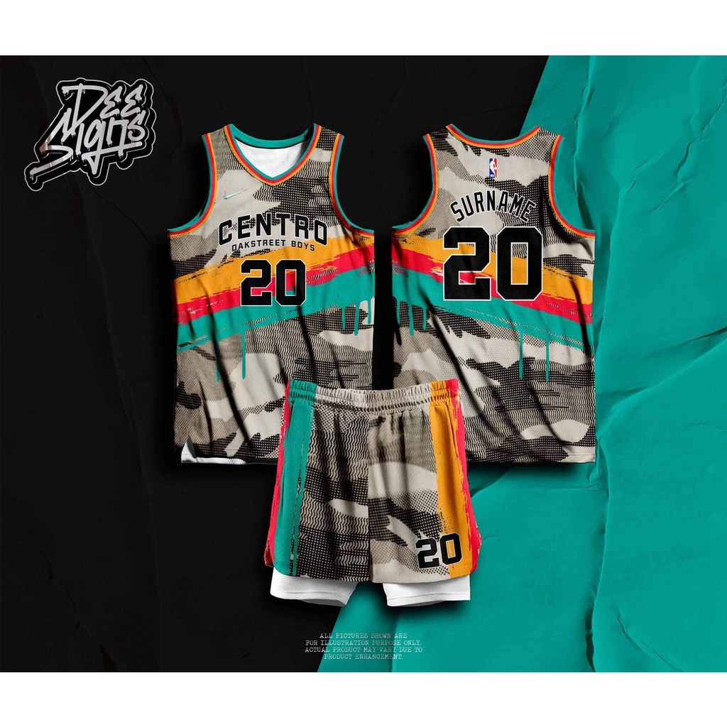 Design 2023 Army Camouflage Basketball Jersey Free Customized Name and ...