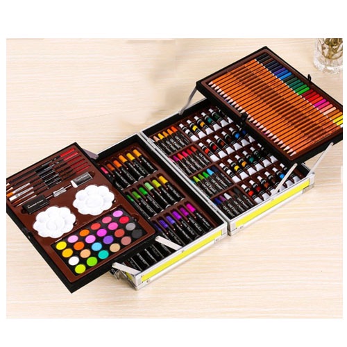 (Assorted Box) Art Painting Set 145Pcs. Color Pencil Watercolor Pen Oil ...