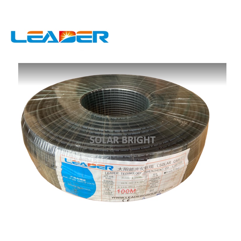 100 Meter 1 Roll PV cable solar cable 2.5mm2 4.0mm2 6.0mm2 twin-core DC ...