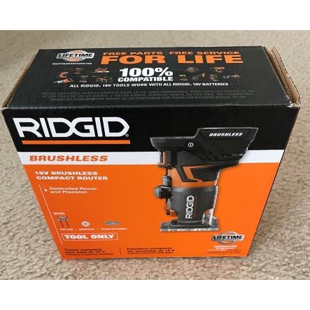 RIDGID R860443 18V OCTANE Brushless Cordless Fixed Base Router with 1/4 ...