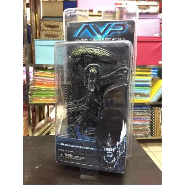 NECA Aliens vs Predator Grid Alien Xenomorph Translucent Prototype Suit ...