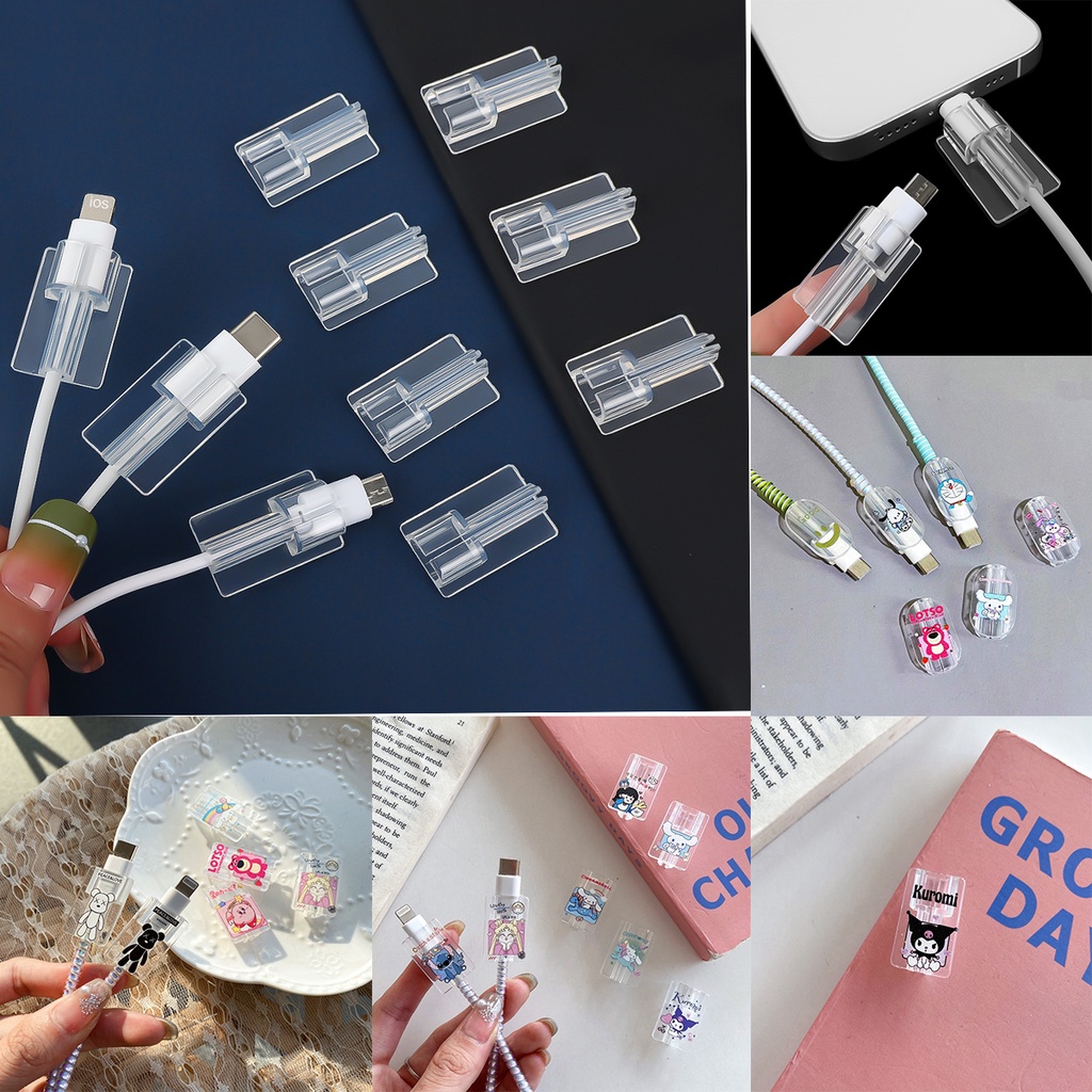 Bite Cartoon Cute Cable Protector Wire Winder Data Line Cord Winder ...