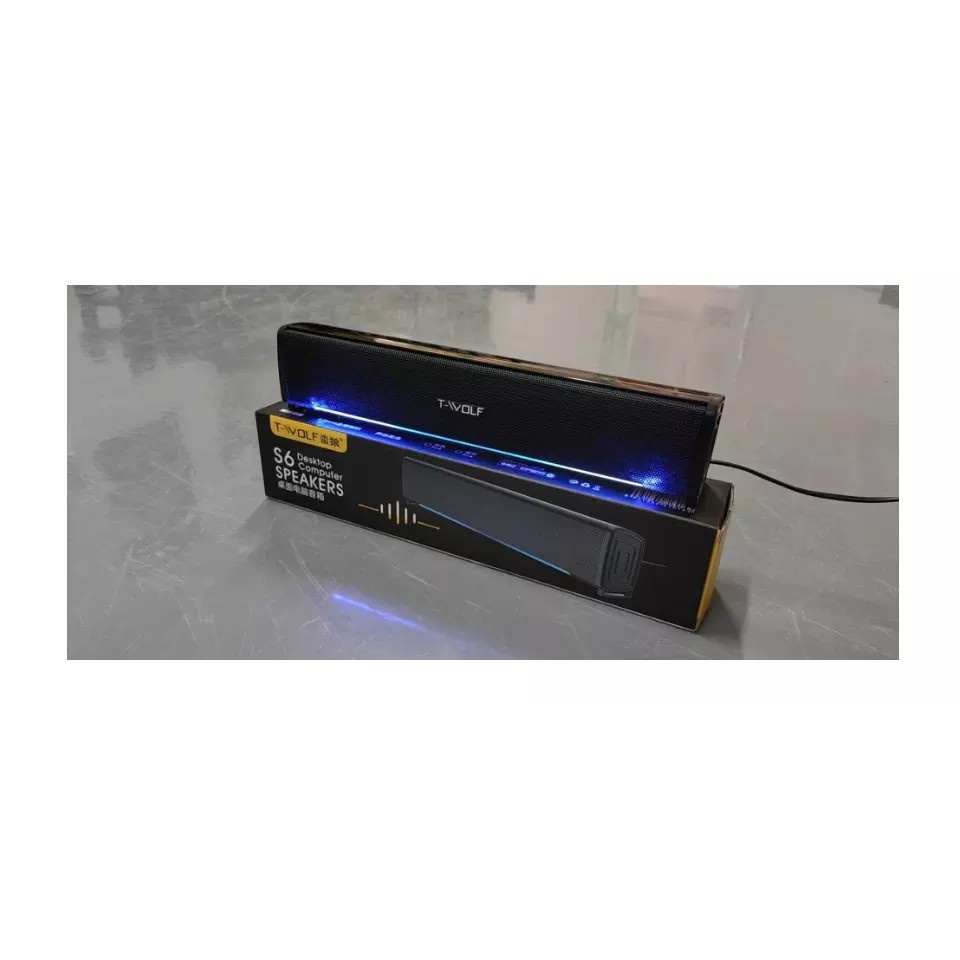 T-WOLF S6 Computer Speaker 360° Surround Sound Wired Speaker for ...