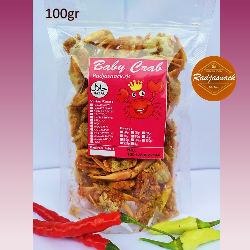 Baby CRAB CRISPY VIRAL 100gr | Snack | Snack BABY CRAB KRISPY | Krispy ...