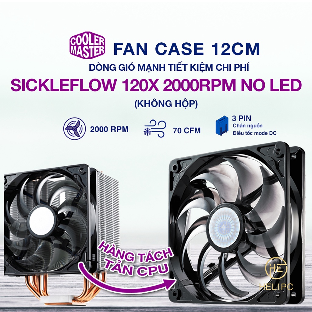 Cooler Master SickleFlow 120 2000 RPM computer Case cooling Fan - Case ...