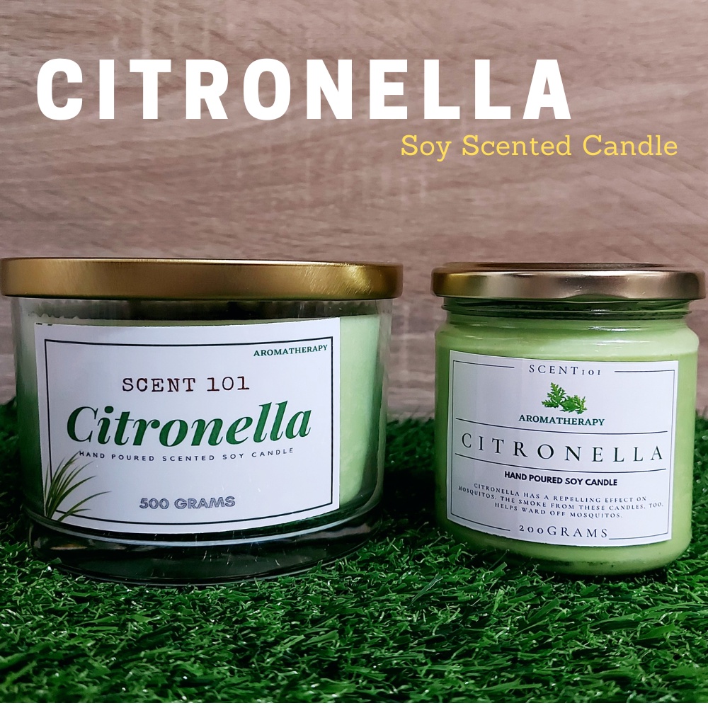 Scent 101 CITRONELLA Premium Quality Soy Wax Scented Candle Best Seller ...